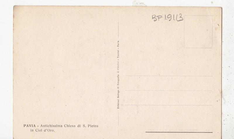 BF19113 pavia antichissima chiesa di s pietro in ciel italy front/back ...