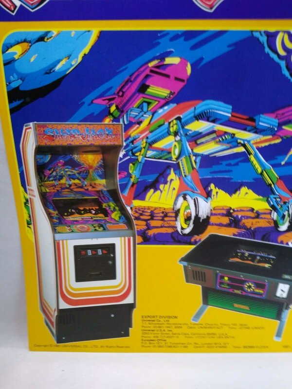 Snap Jack Arcade Flyer Universal Original 1981 Space Age Sci-Fi Promo 8 ...