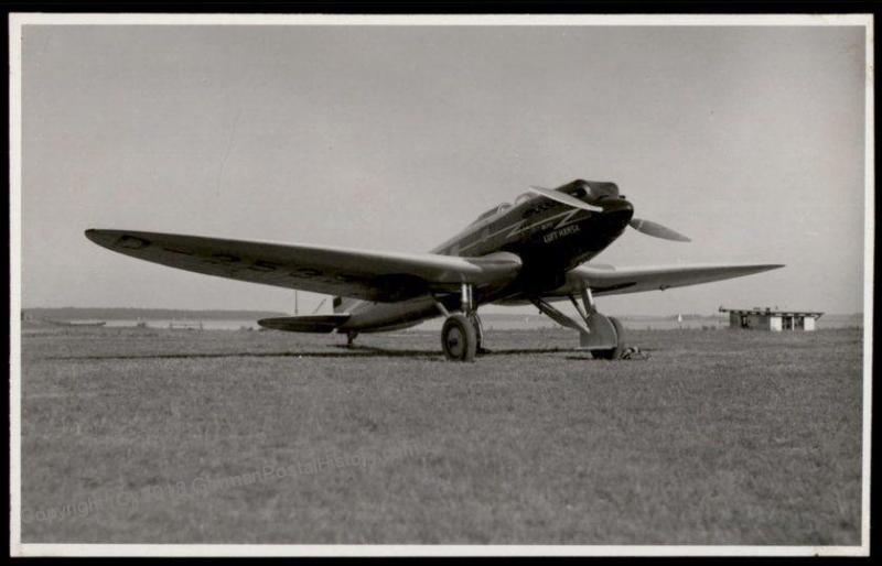 Germany Lufthansa Heinkel He70 Blitz Airplane RPPC Feldpost 64878 ...