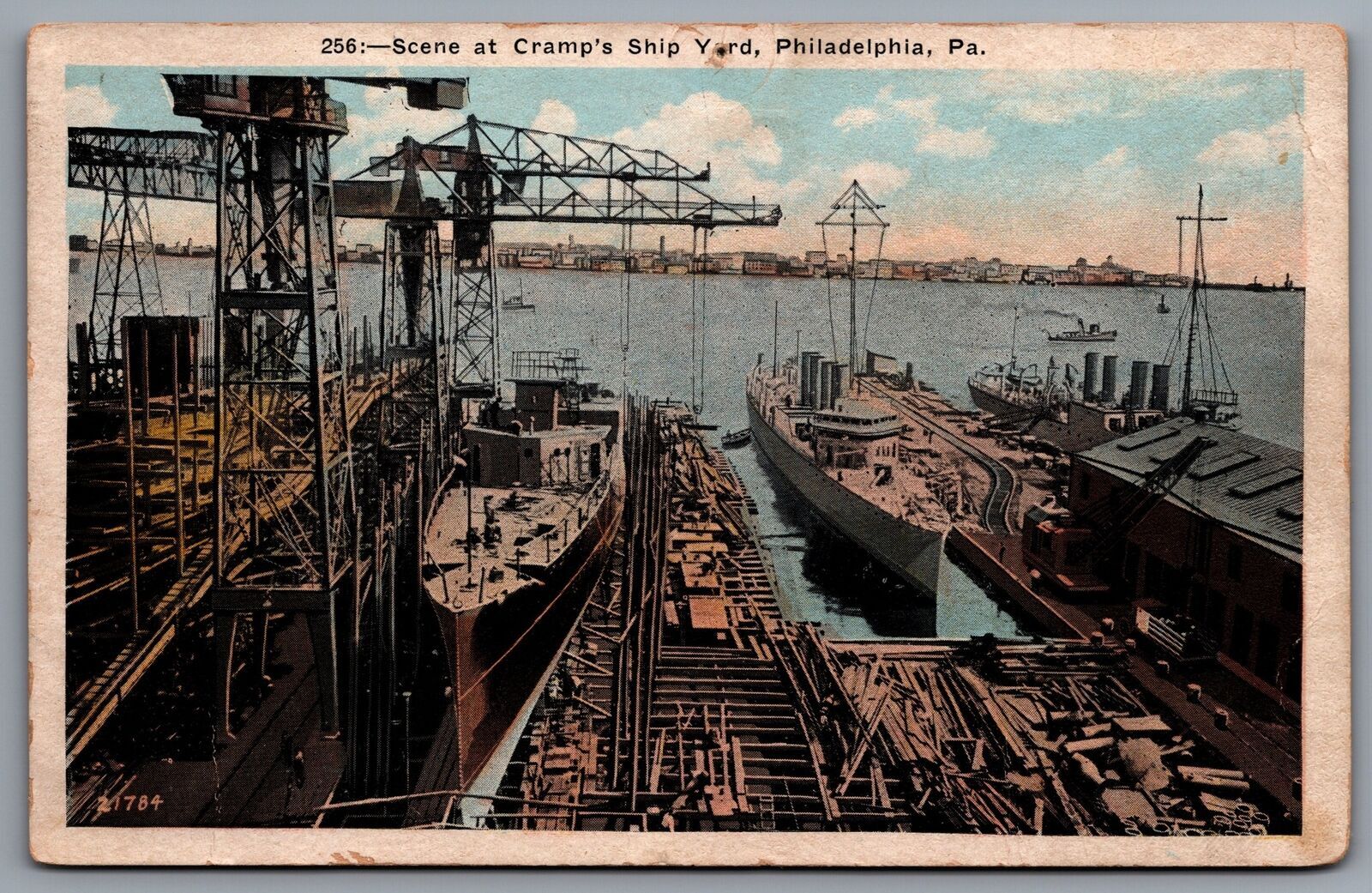 Cramps Ship Yard Scene Philadelphia Pennsylvania Historical Landmarks ...
