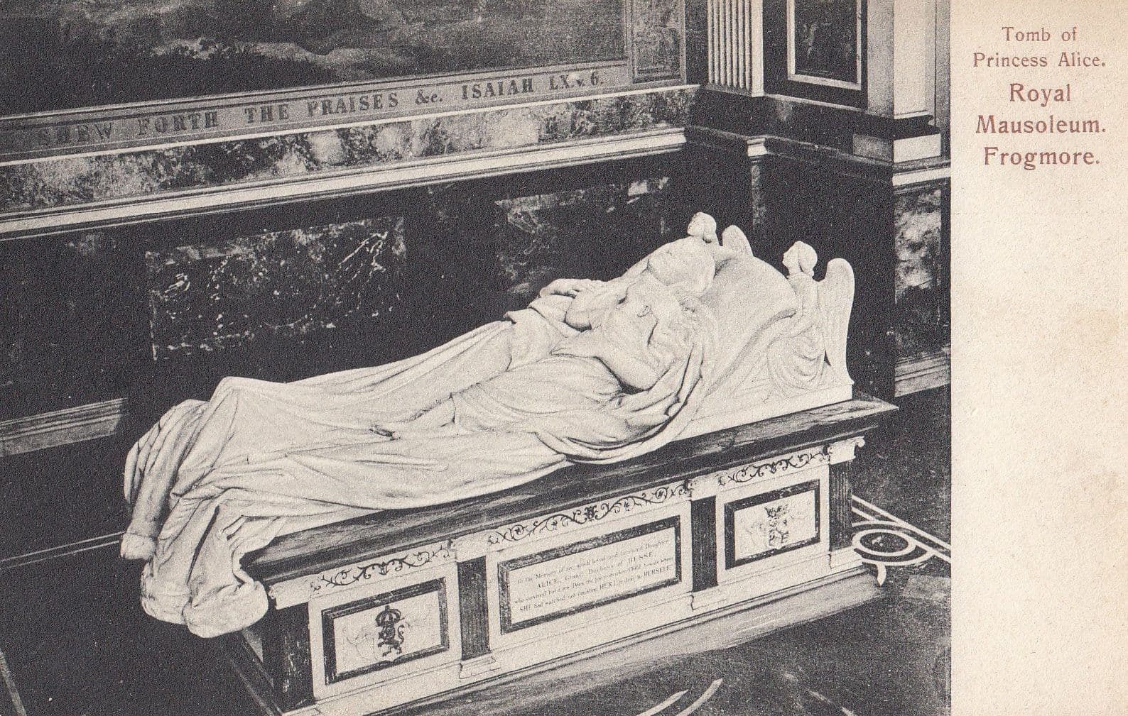 Royal Mausoleum Frogmore Princess Alice Tomb Suffolk Old Postcard ...