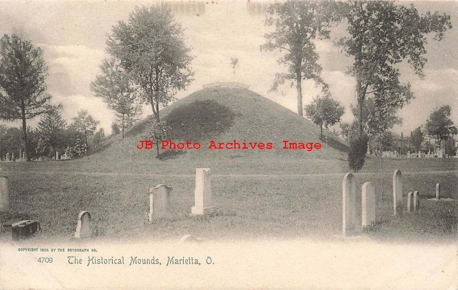 OH, Marietta, Ohio, Historical Mounds, Rotograph No 4709 | United ...