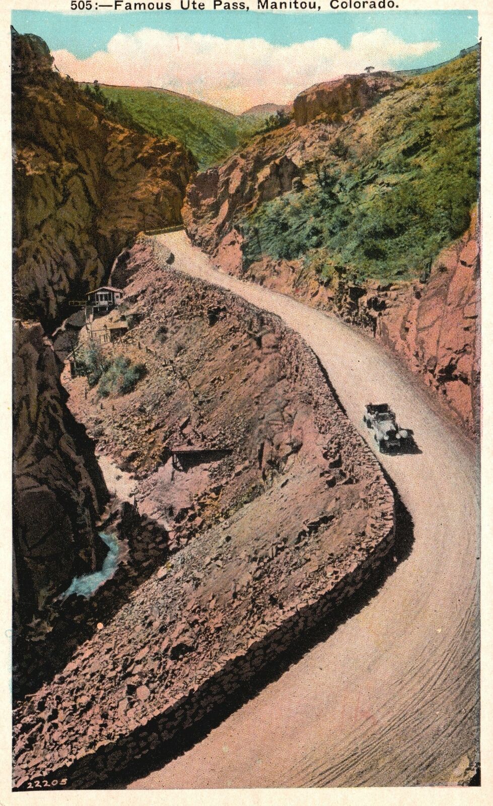 Vintage Postcard 1920's Famous Ute Pass Hunting Grounds Of Plains ...