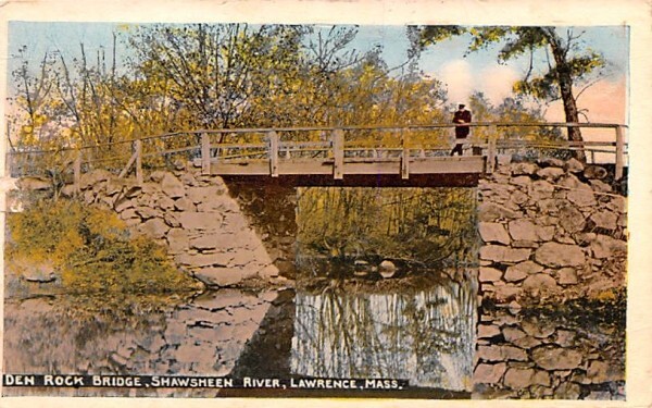 Den Rock Bridge in Lawrence, Massachusetts Shawsheen River. | United ...