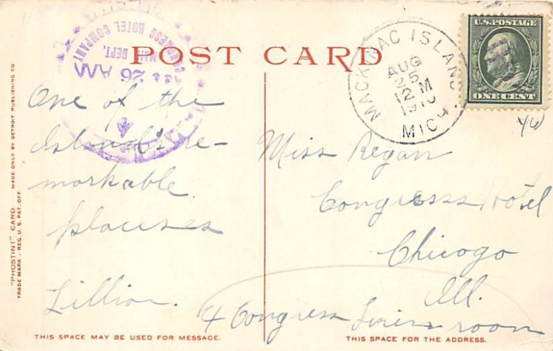 The Old Block House Built In 1780 - Mackinac Island, Michigan MI ...