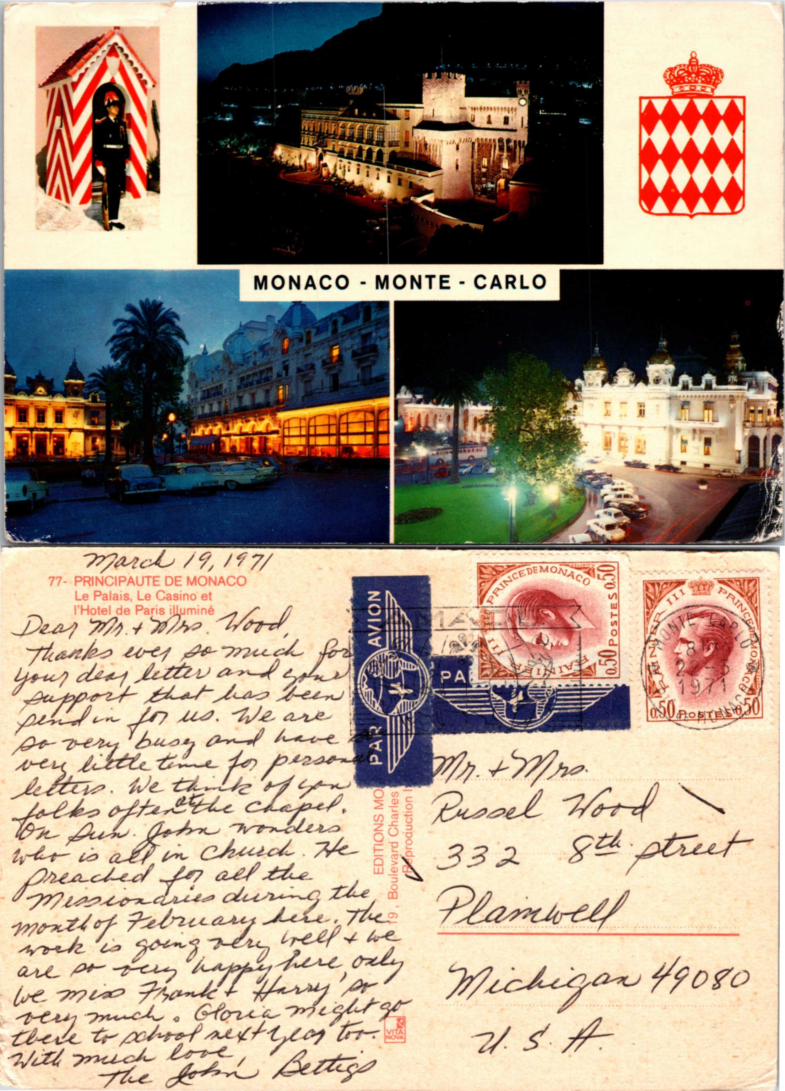 Monaco (22169 | Europe - Monaco, Postcard / HipPostcard