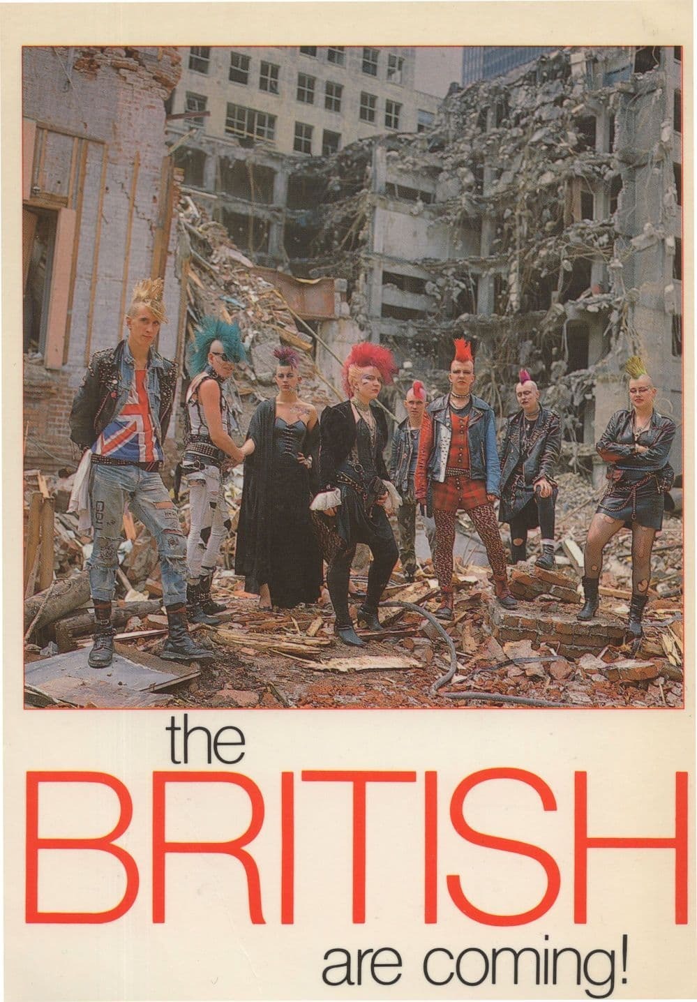 The British Are Coming To USA Punk Rock Rockers 1980s Postcard | Topics ...