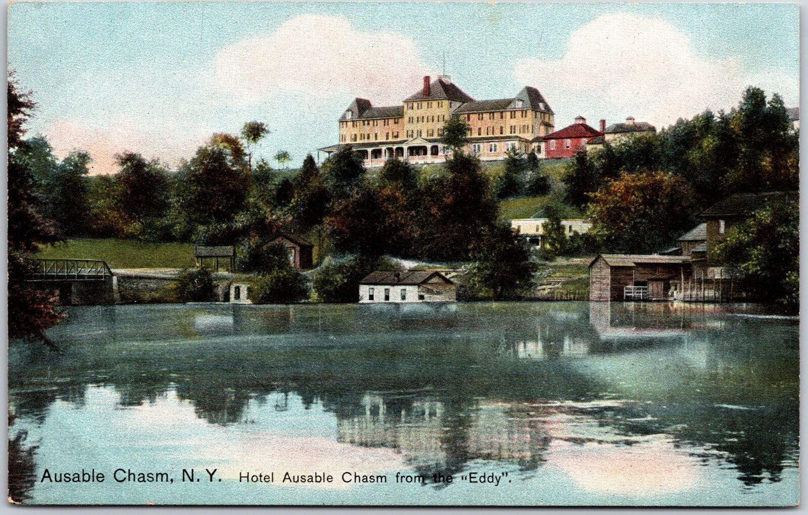 Ausable Chasm New York Hotel Ausable From The Eddy Riverview & Trees ...