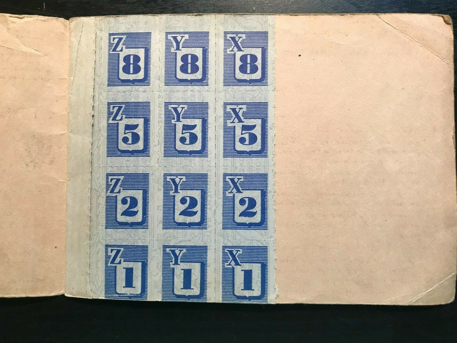 Vintage Paper 1942 World War II United States War Ration Book Two w ...