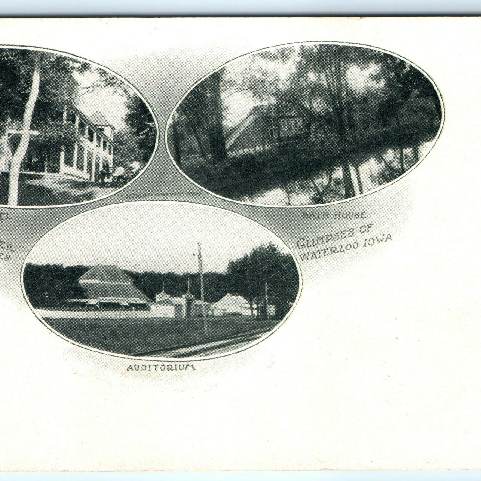 c1900s Glimpses of Waterloo, Iowa Photo Collage Card McCoy Cedar River ...
