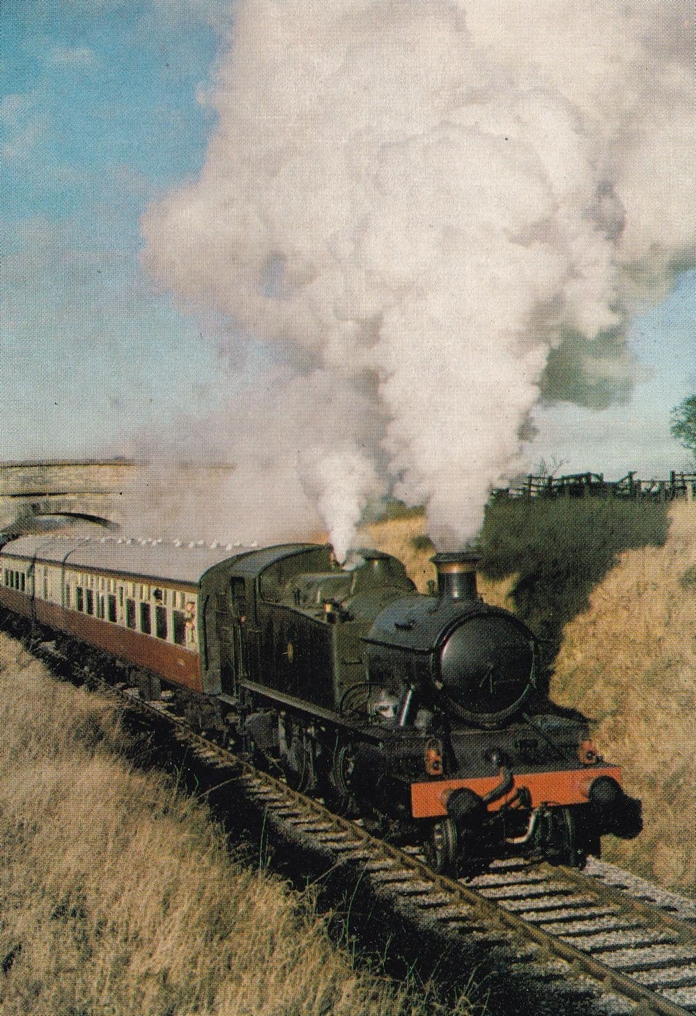 GWR Prairie Train 2-6-2 Tank 5164 at Eardington in 1979 Postcard ...