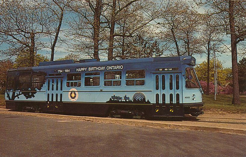 Toronto Ontario Canada Light Rail Vehicle at High Park Loop ...