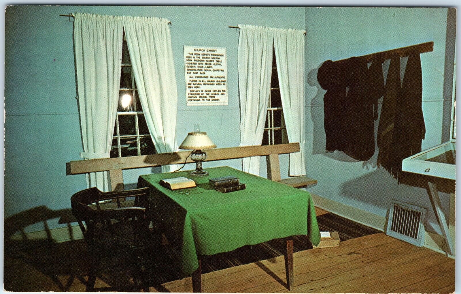 c1970s Amana, IA Museum History Church Meeting Room Exhibit Bible ...