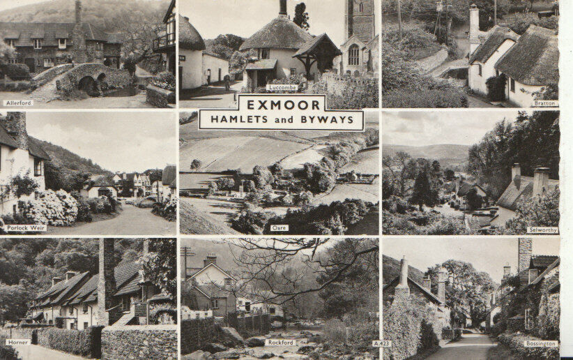 Devon Postcard - Views of Exmoor Hamlets and Byways - Real Photograph ...