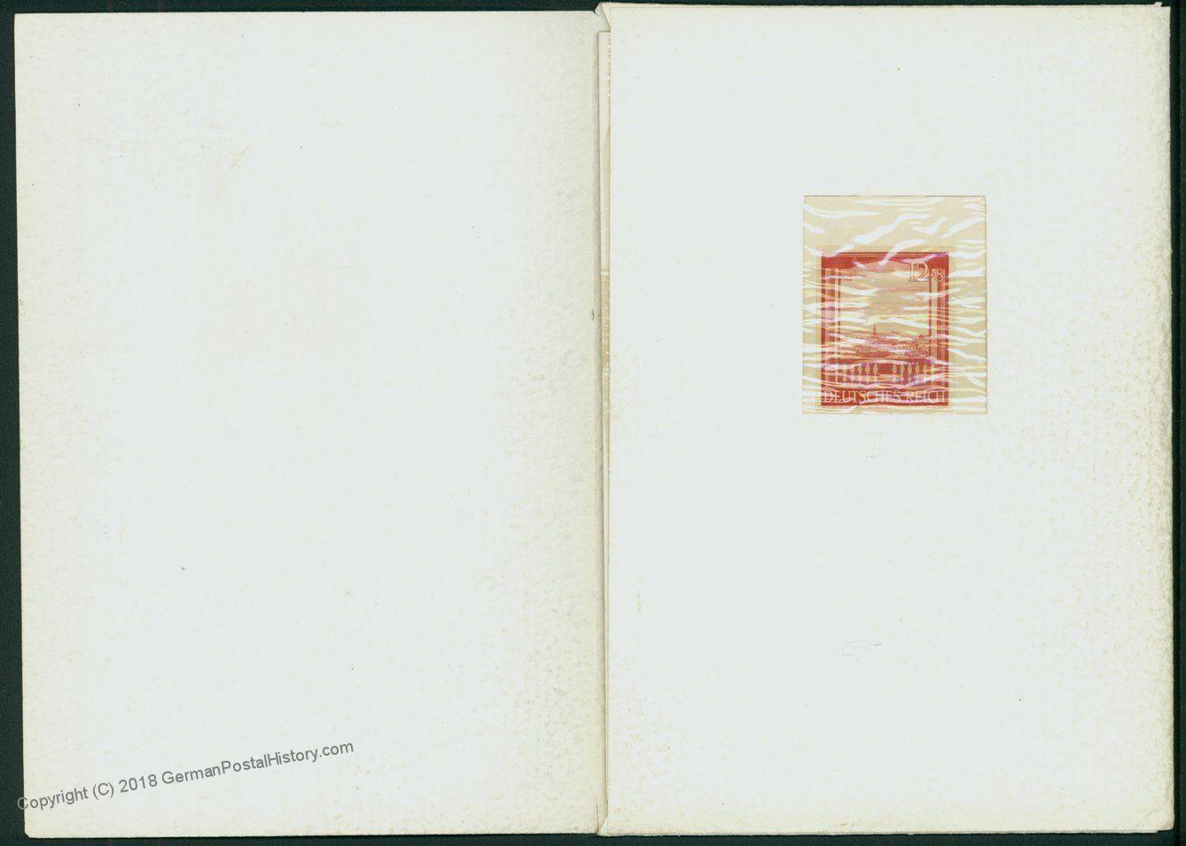 3rd Reich Austria Ostmark State Printer Mi804 Belvedere Vienna Unlisted ...