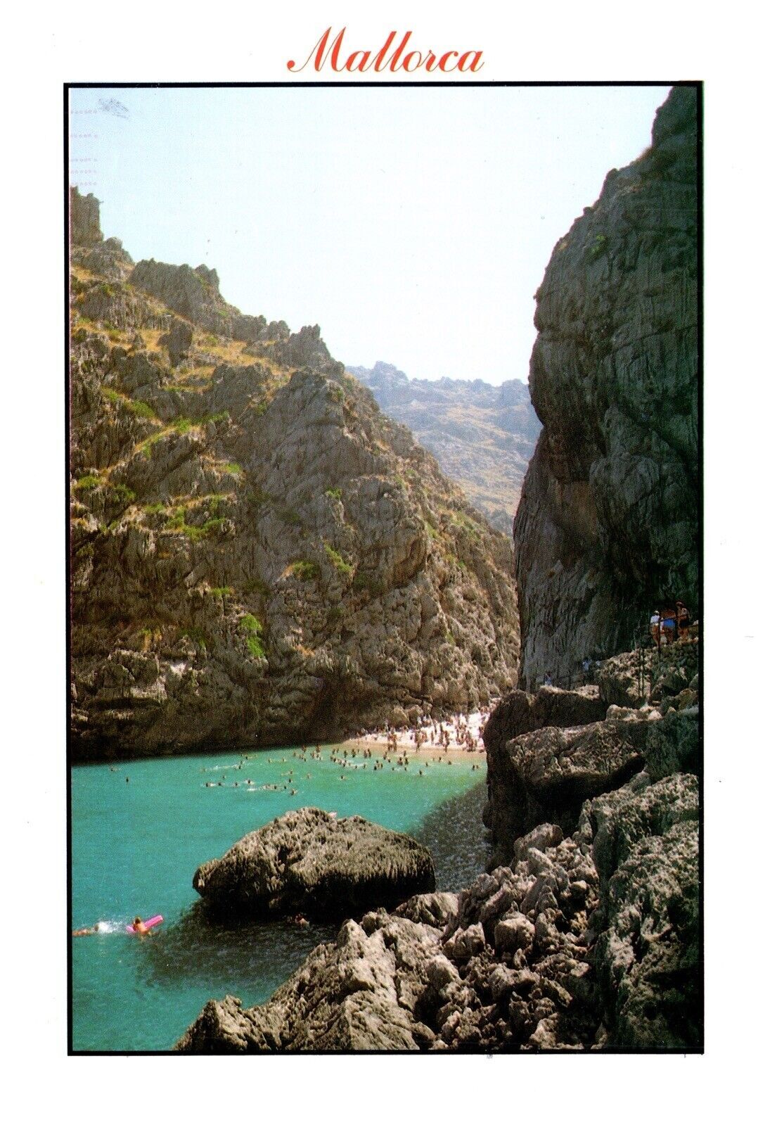 Palma De Mallorca Mountains Rocks Beach Vacation Ocean Chrome Postcard ...