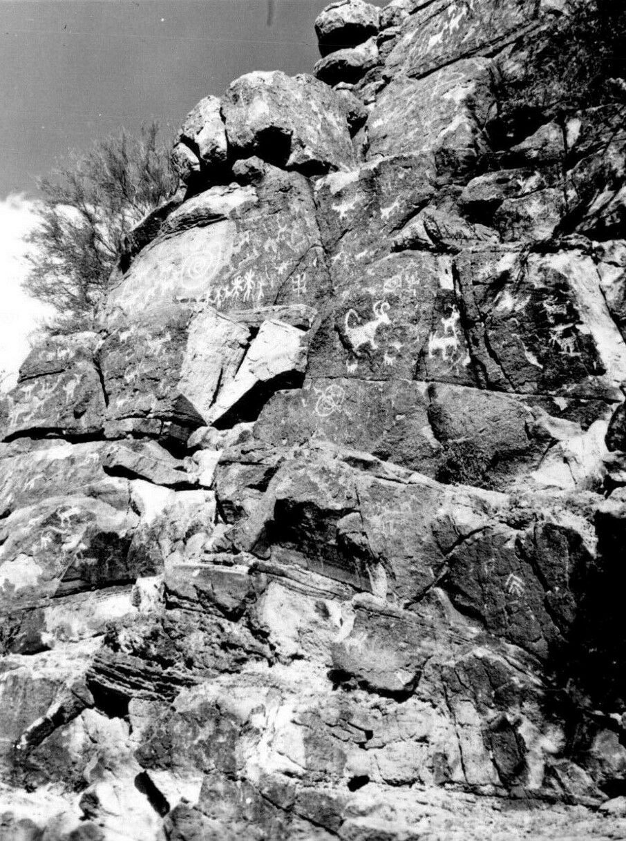 Tucson Arizona Pictured Rocks RPPC Petroglyphs Indian Rock Etchings ...