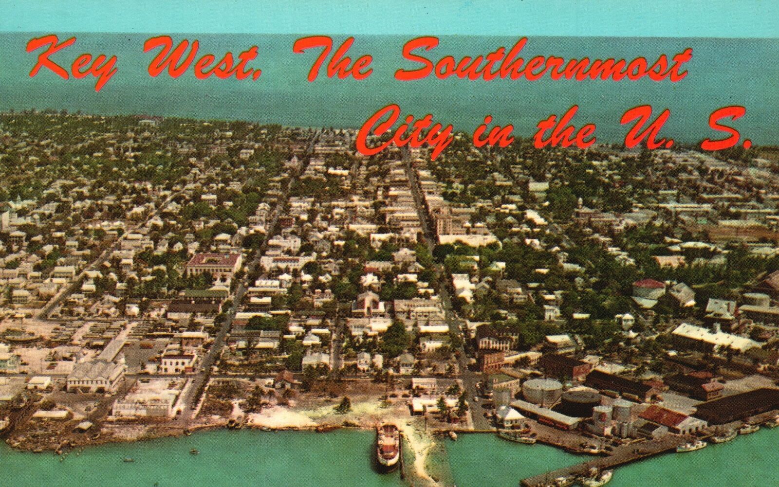 Vintage Postcard Key West The Southernmost City In The United States ...