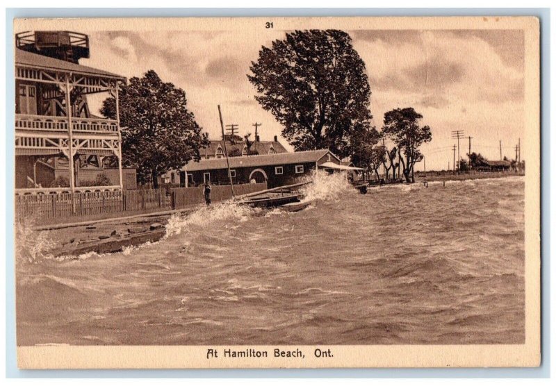 c1910's Scene View At Hamilton Beach Ontario Canada Posted Antique ...