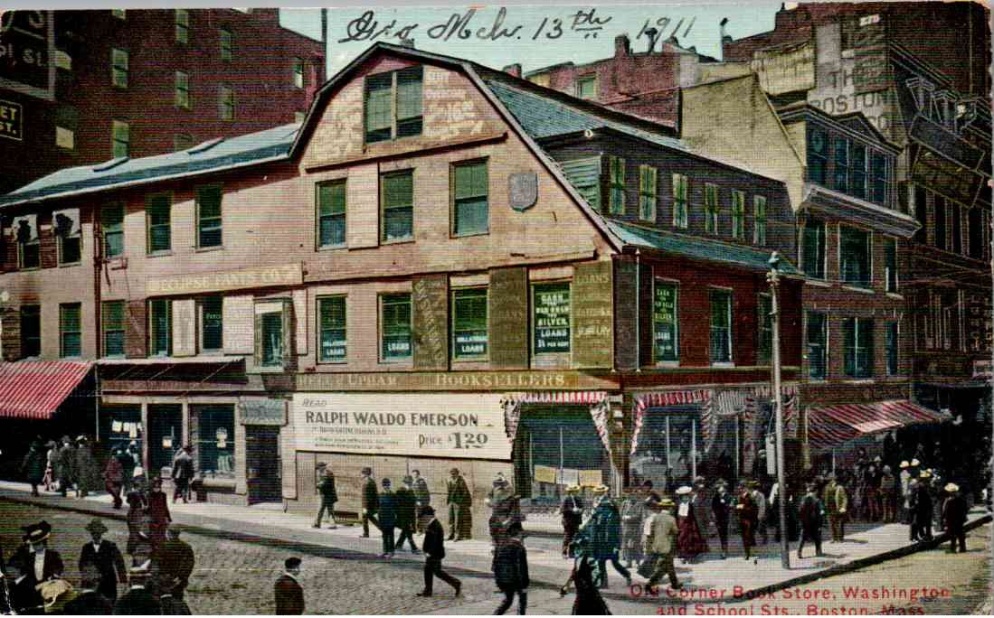Boston, Massachusetts - Old Corner Book Store on Washington & School ...