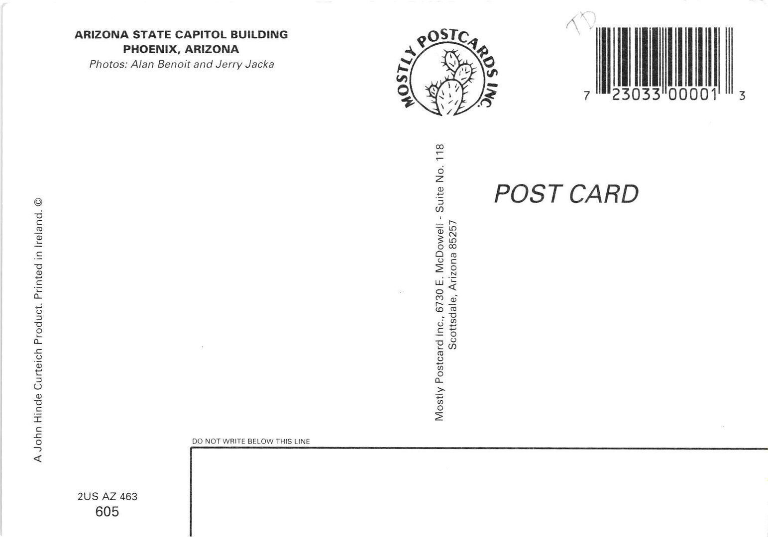 Vintage Postcard 4x6- STATE CAPITOL BUILDING, PHOENIX, AZ. 1960-80s ...