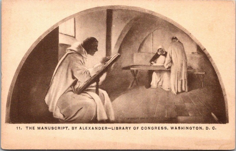 Washington D C Library Of Congress Mural The Manuscript | United States ...