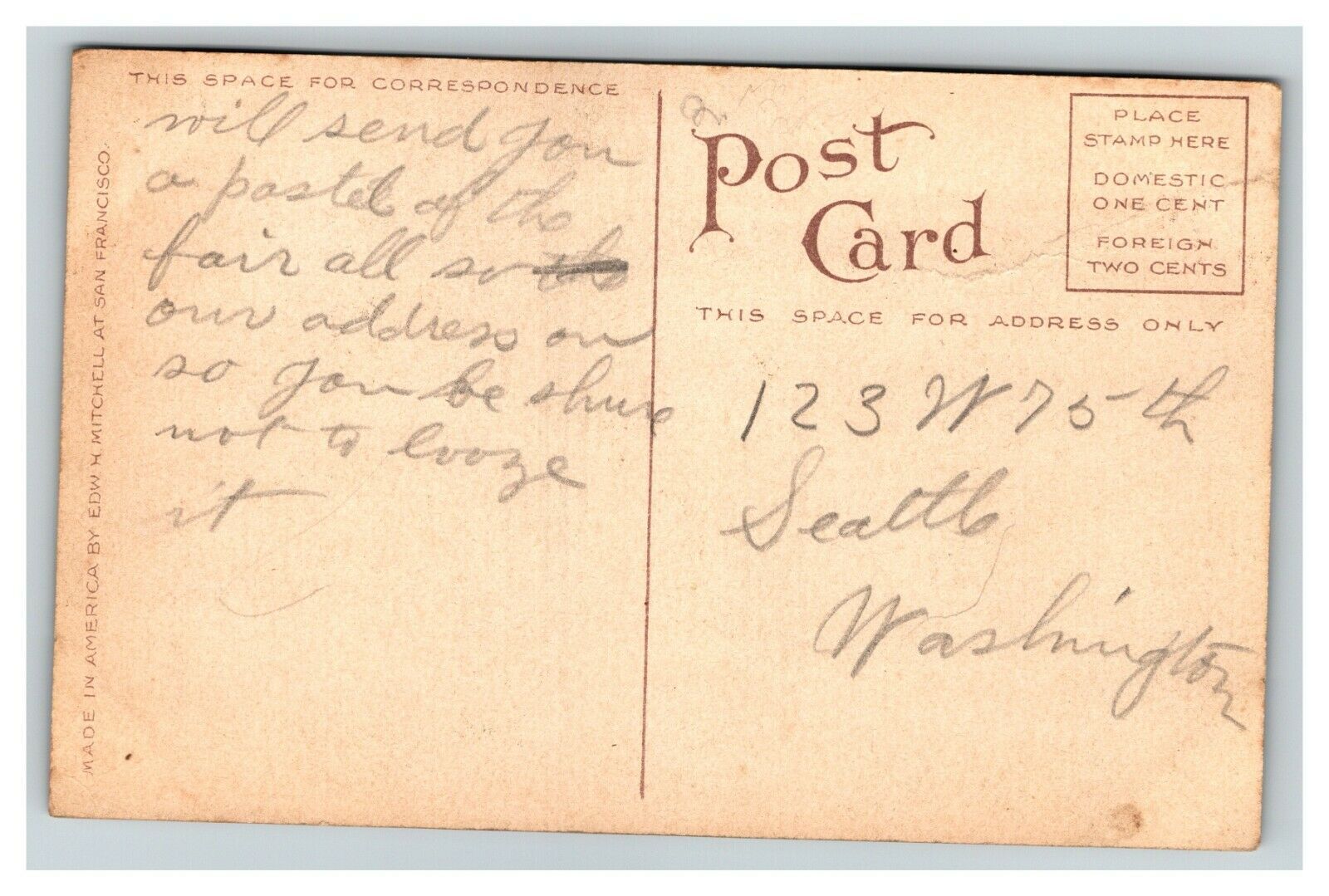 Vintage Early 1900's Postcard Emergency Hospital Alaska-Yukon-Pacific ...