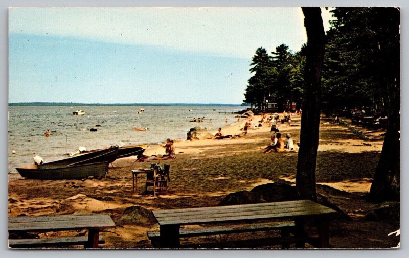 East Sebago Maine Simpsons Beach Sebago Lake Scenic Landmark Chrome PC ...