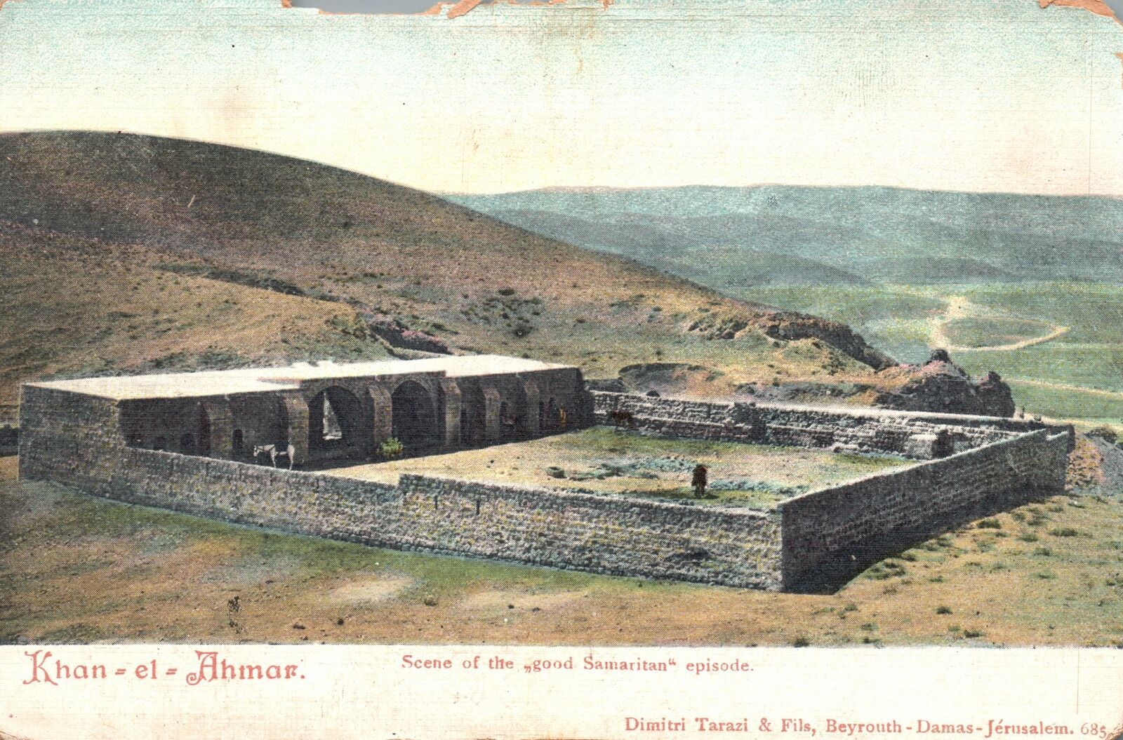 Vintage Postcard Scene Of Good Samaritan Episode Khan El Ahmar Dimitri ...