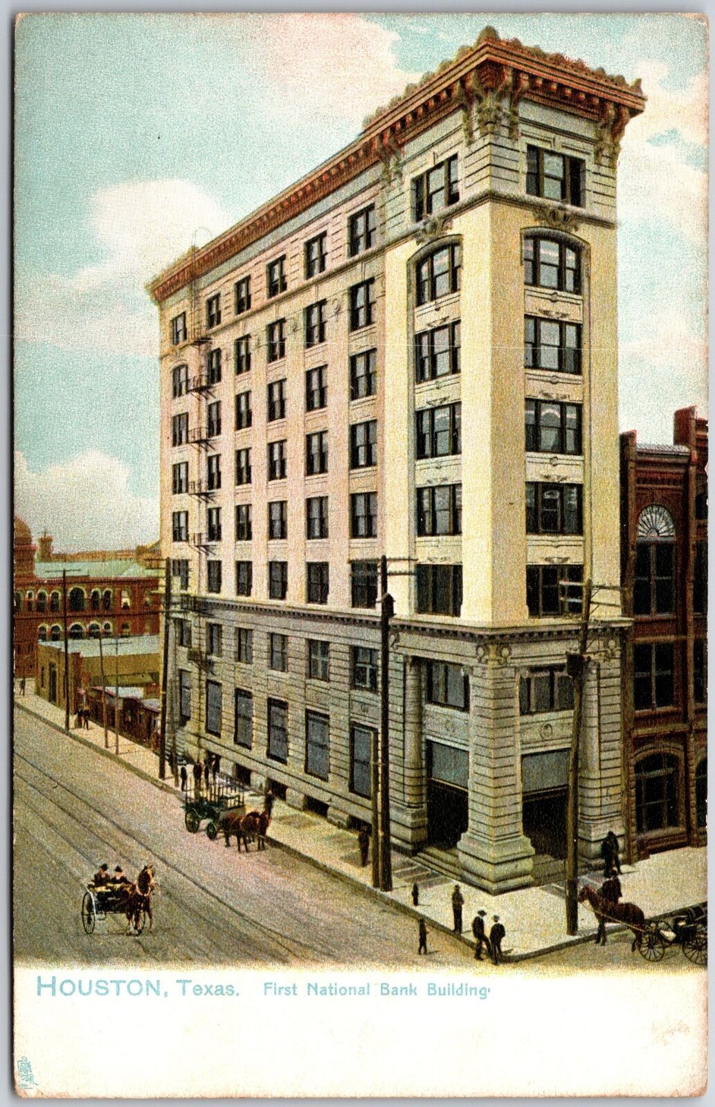 First National Bank Building Houston Texas TX Main And Franklin Streets ...