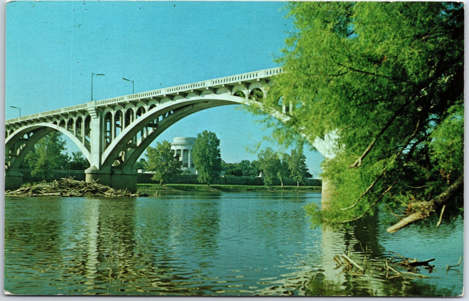 Vintage Postcard the Lincoln Memorial Bridge Across the Wabash River ...