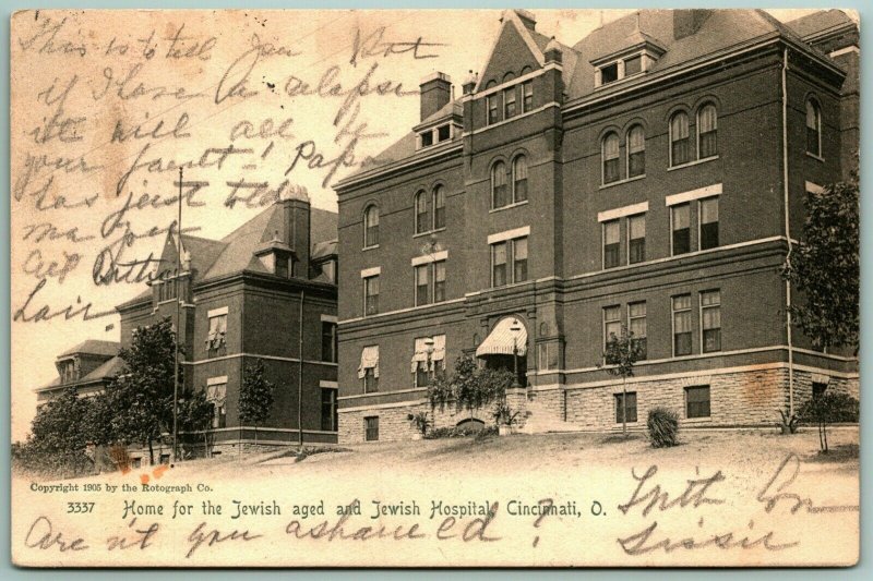 Home for Jewish Aged Jewish Hospital Cincinnati OH Rotograph UDB ...