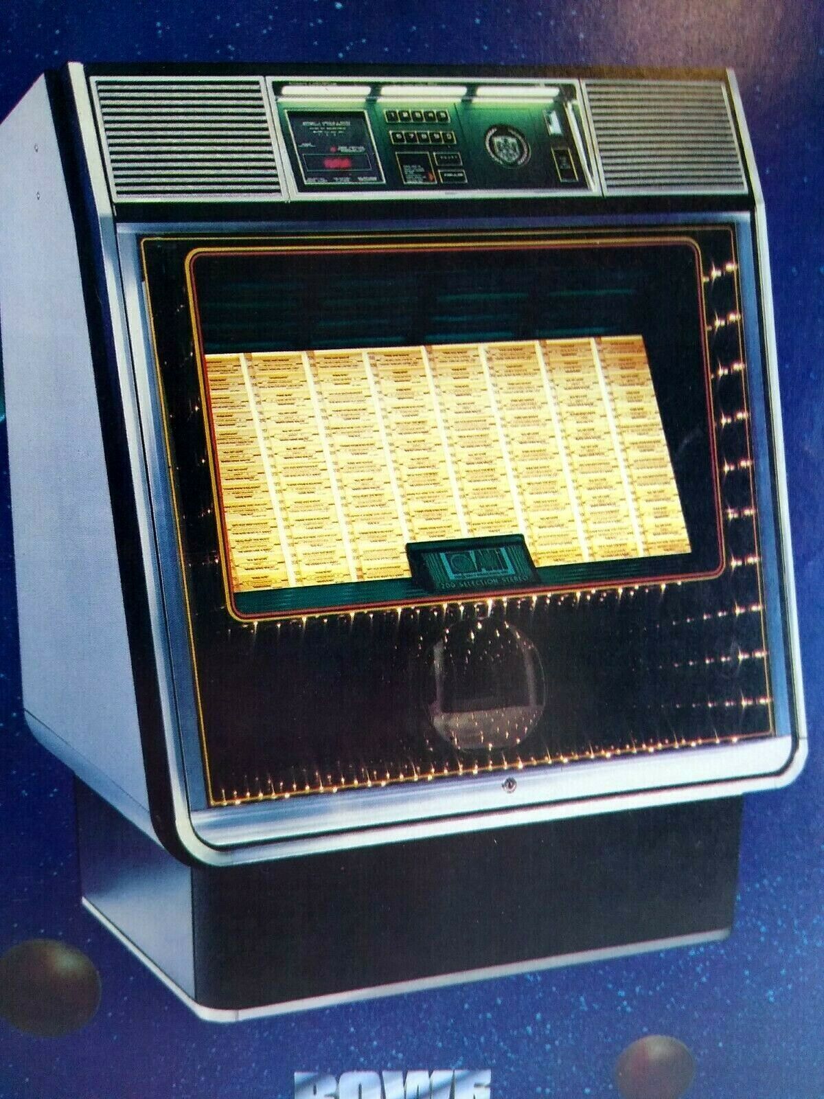 Rowe Starlight Jukebox Flyer Vintage Original Phonograph Music Art 8.5 ...