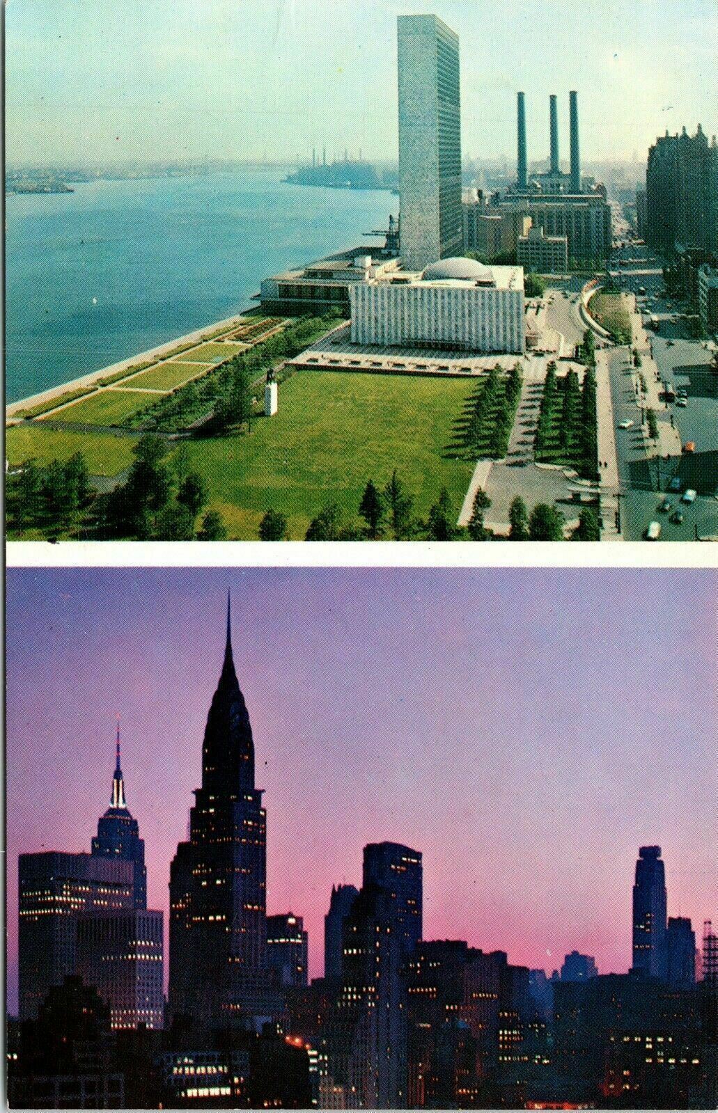 Views Top O’ Tower Beekman Hotel New York NY Dual View Postcard VTG UNP ...