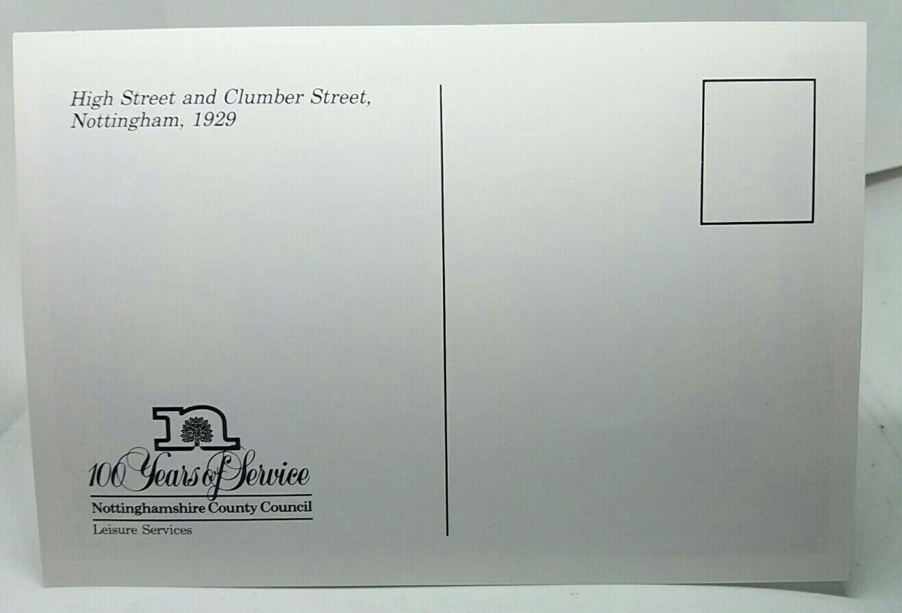 High Street and Clumber St Nottingham 1929 Vintage Postcard | Europe ...