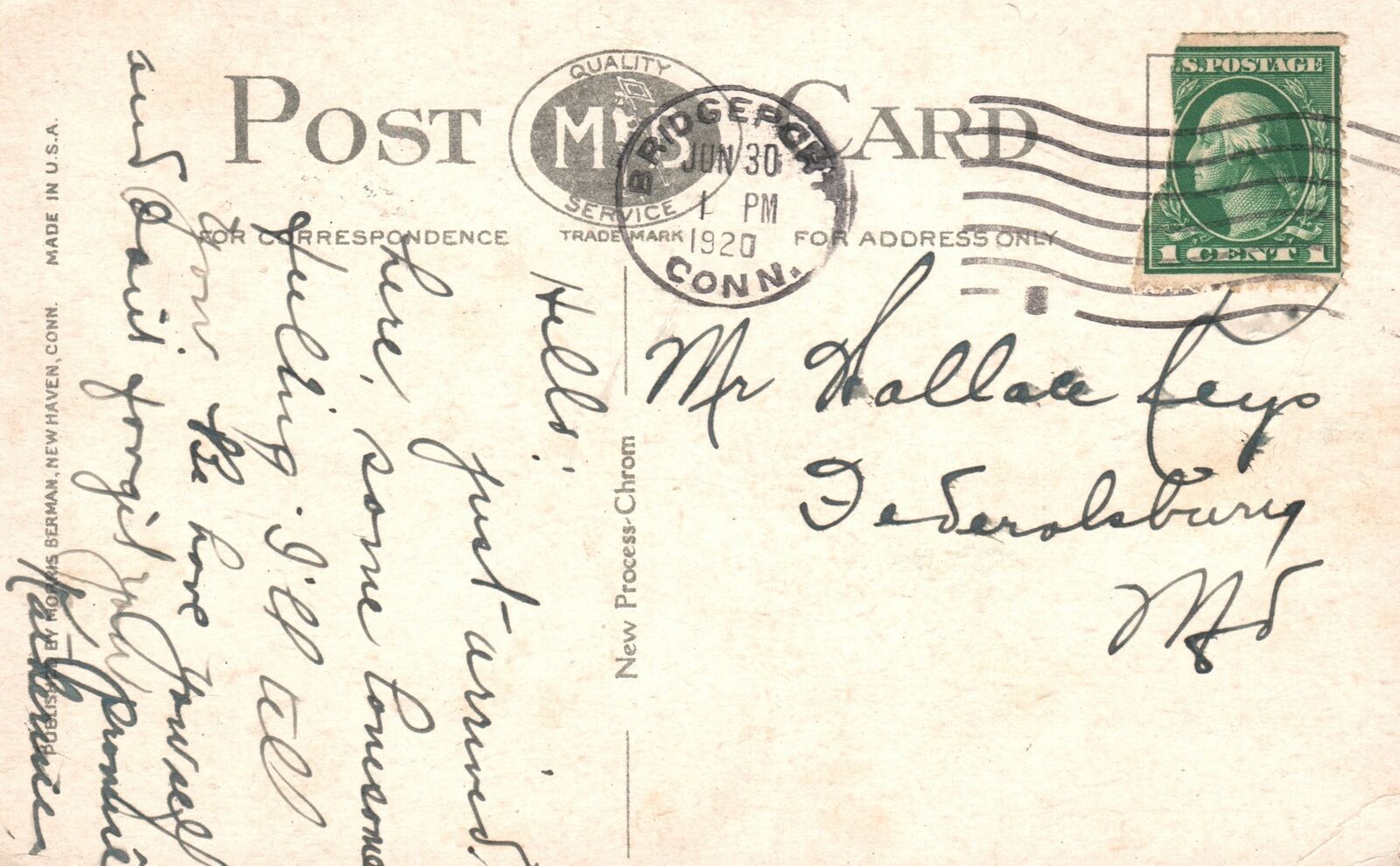 Vintage Postcard 1920's Waterfront Ships Bridgeport Connecticut CT ...