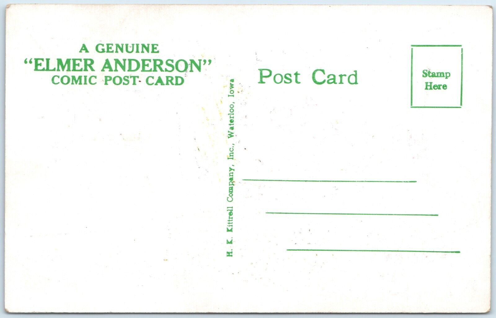 1951 Pub Waterloo, IA Elmer Anderson Comic Couple Bossy Girl Breasts ...