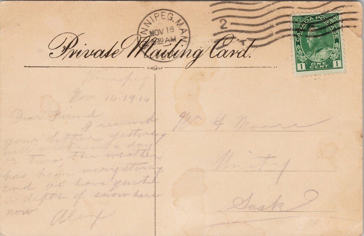 Dogs Attacking German Soldier Adcraft Co Winnipeg MB 1914 Arch Dale ...