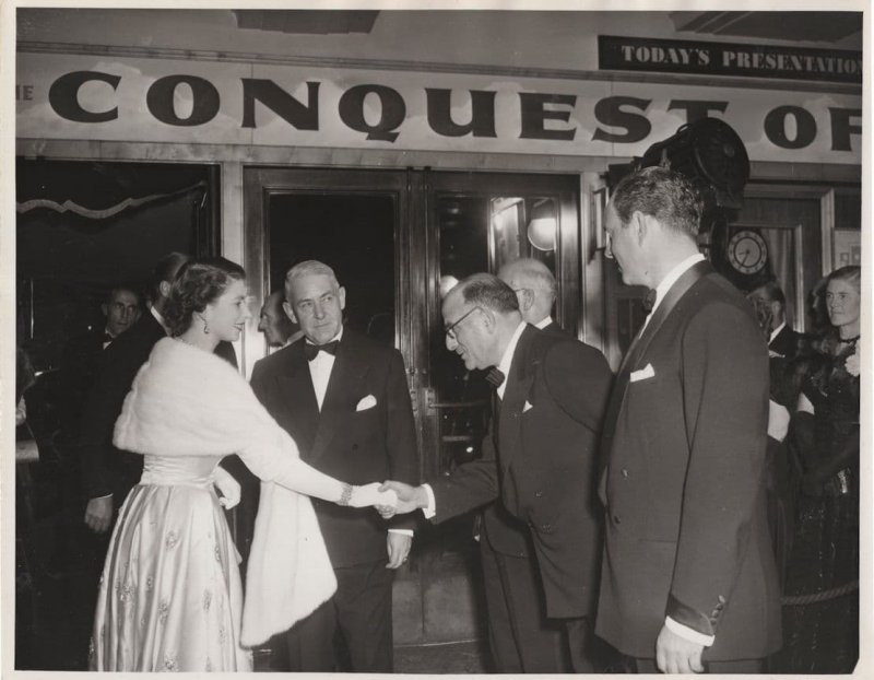 Queen Elizabeth II Edwin Herbert Mount Everest London Film Premiere ...