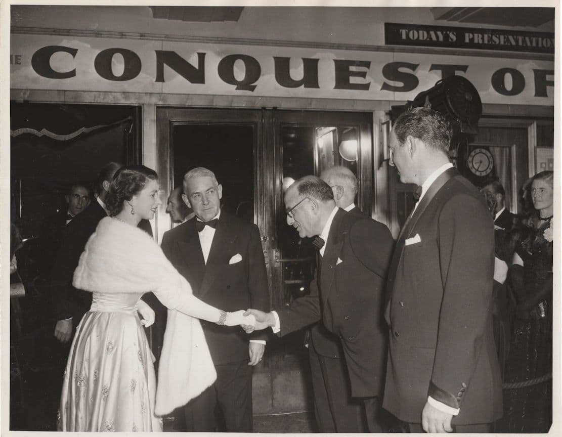 Queen Elizabeth II Edwin Herbert Mount Everest London Film Premiere ...