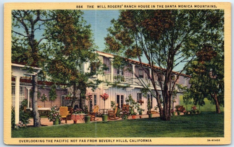 The Will Rogers' Ranch House In The Santa Monica Mountains - Los ...
