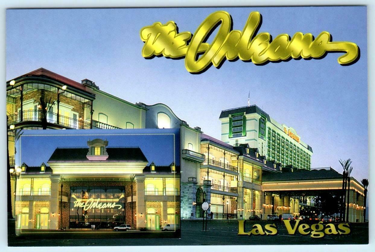 LAS VEGAS, NV ~ Night Neon THE ORLEANS Hotel Casino 1997 ~ 4"x6 ...