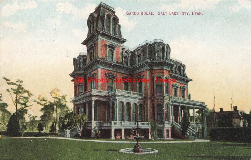 UT, Salt Lake City, Utah, Gardo House, Exterior Scene, Gray News Co No ...