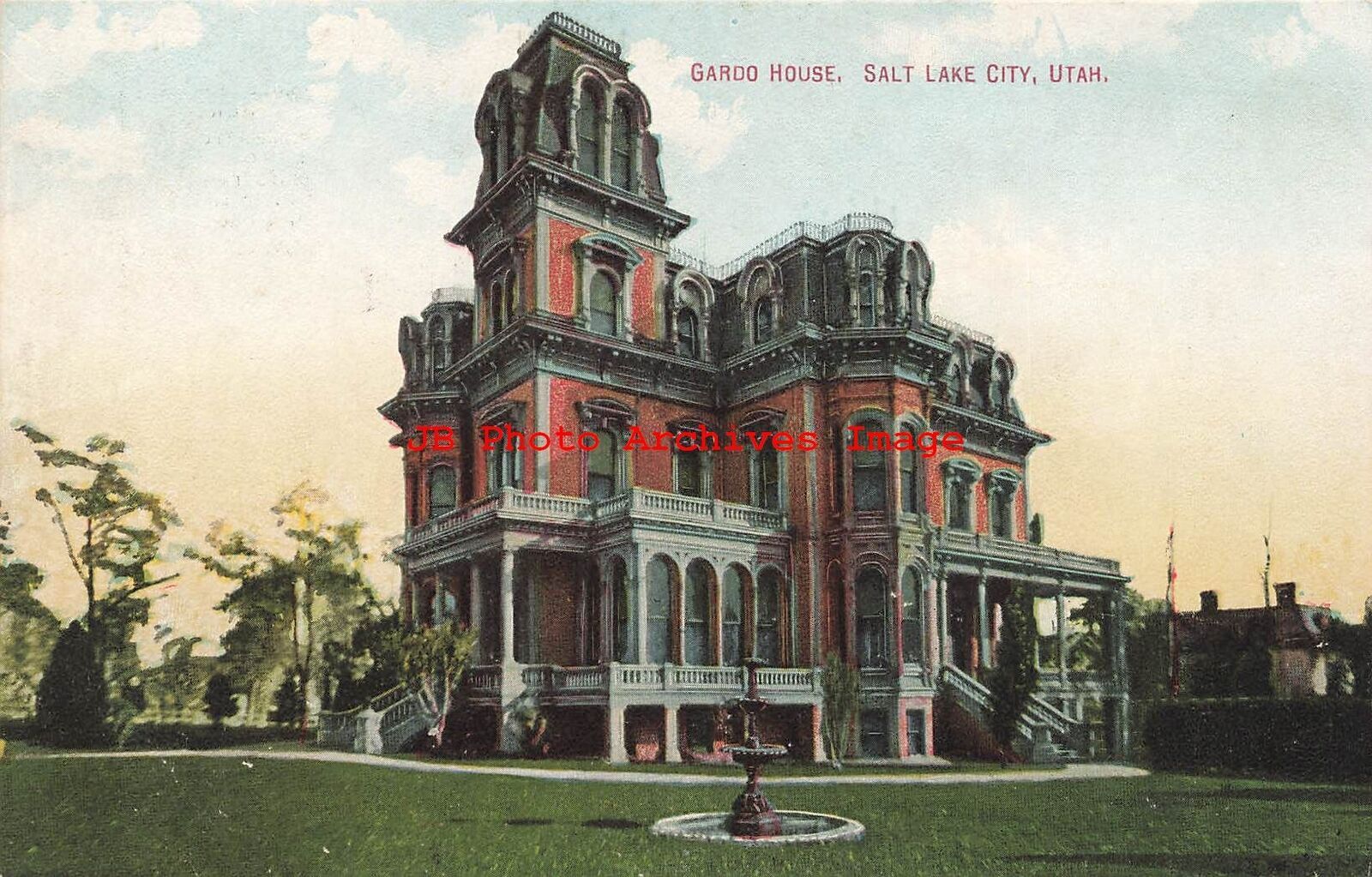 UT, Salt Lake City, Utah, Gardo House, Exterior Scene, Gray News Co No ...