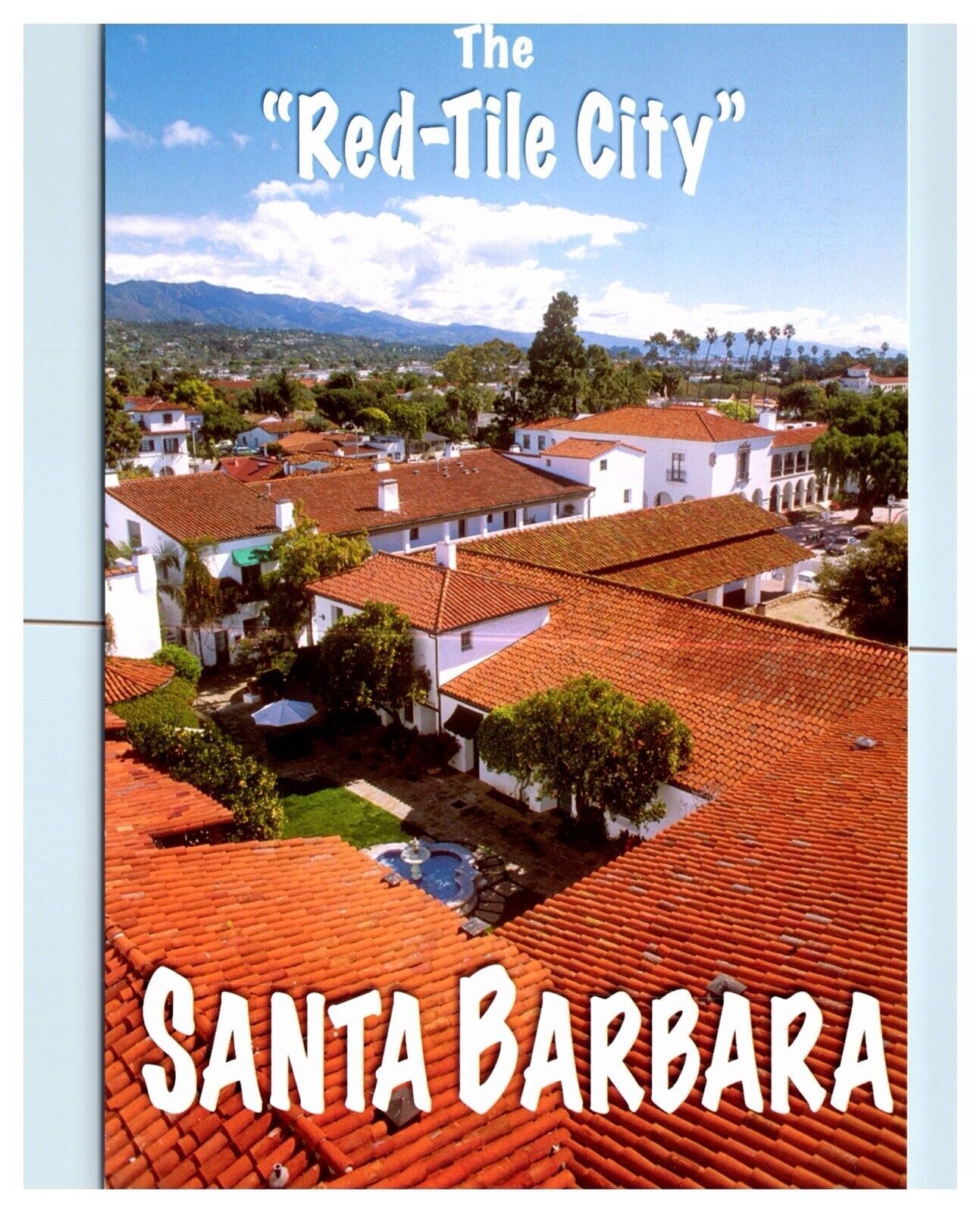 Red Clay Tile Rooftop Santa Barbara Historic Downtown City Hall Chrome ...