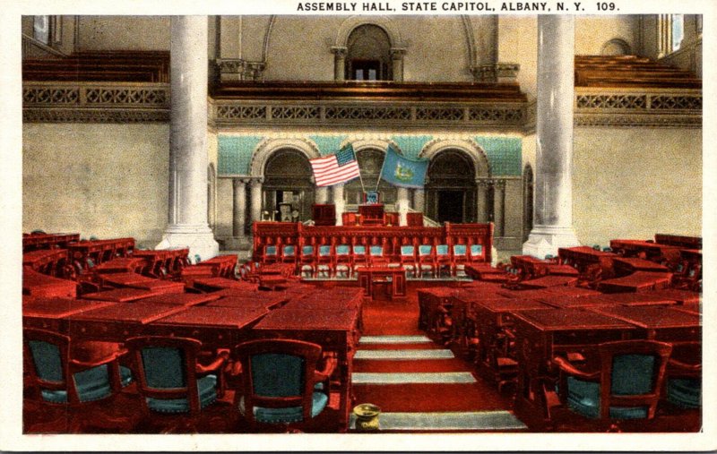New York Albany State Capitol Building The Assembly Hall Curteich ...