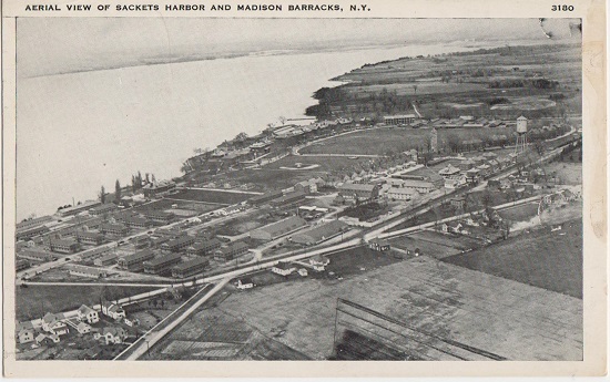 Sacketts Harbor / Madison Barracks New York / Aerial View 1930s ...