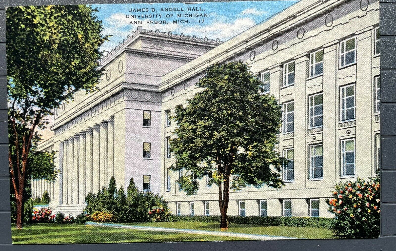 Vintage Postcard 1930-45 Angell Hall, U. of Michigan, Ann Arbor ...