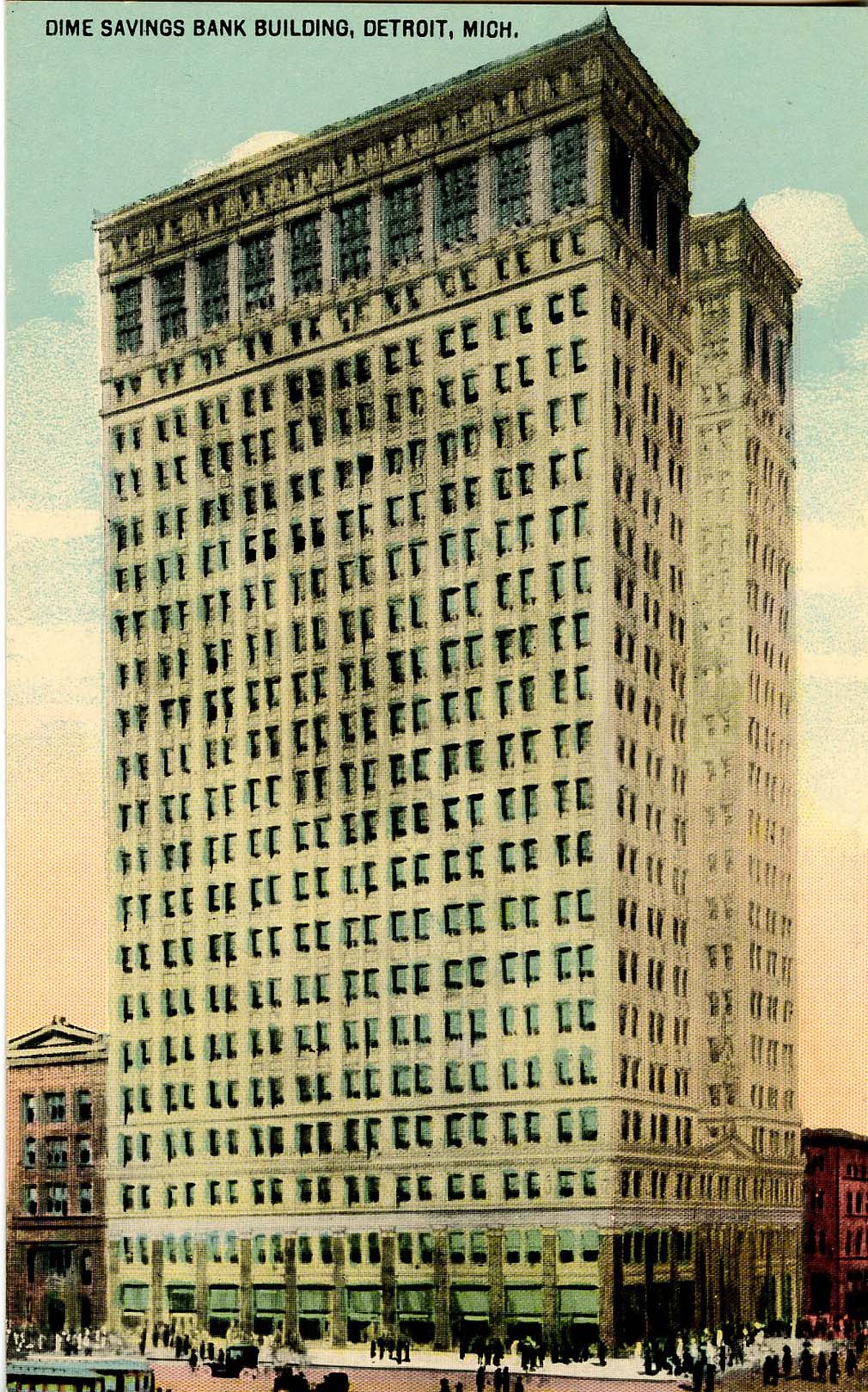 MI - Detroit. Dime Savings Bank Building | United States - Michigan ...