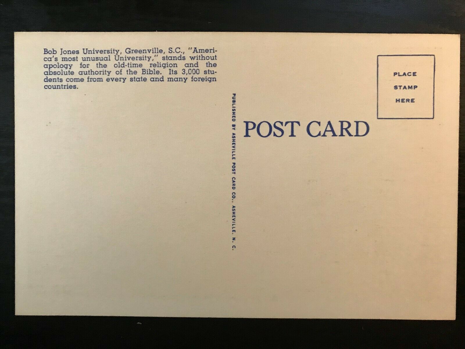 Vintage Postcard 1915-1930 Mack Library Bob Jones University Greenville ...